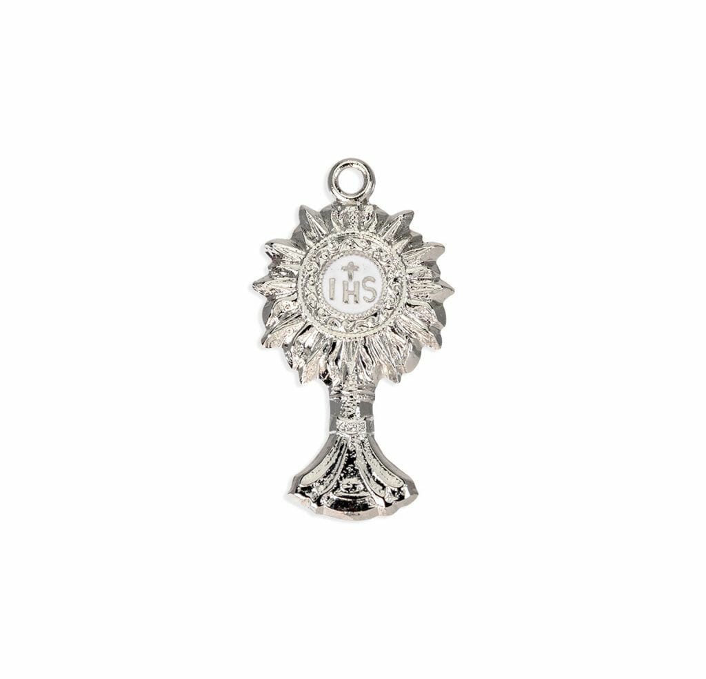 Sterling Silver Monstrance Pendant - Buy Religious Catholic Store